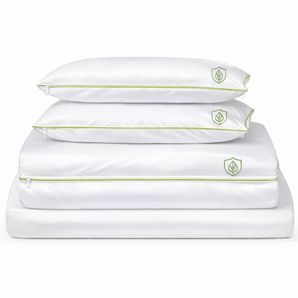 Anti Dust Mite Bedding Set | Fitted Sheet + Duvet Cover + Pillow Case ...